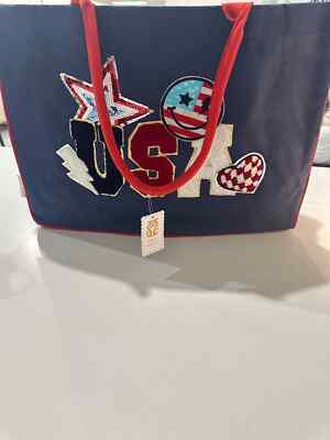 Simply Southern Blue USA Canvas Tote Bag | eBay