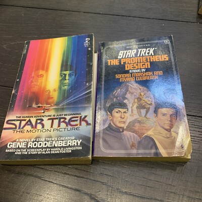 2 Book Lot STAR TREK THE MOTION PICTURE 1979 1st & The Prometheus ...