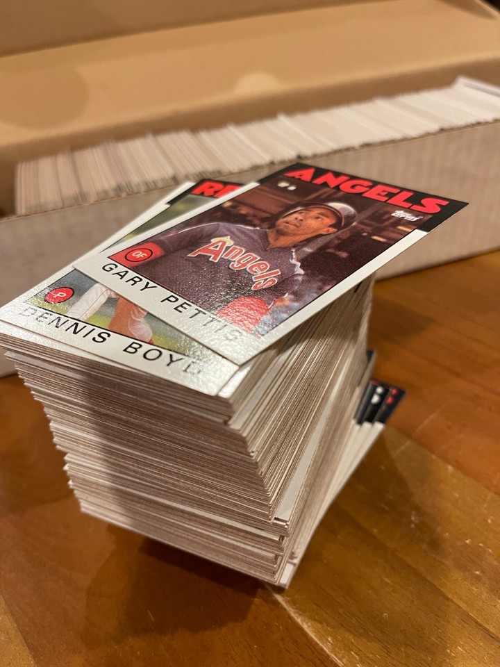 1986 Topps Baseball Cards 1-250 (NM) + Traded - You Pick - Complete ...