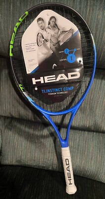 Head Ti. Instinct Comp Tennis Racquet 4-3/8-3 Racket Navy Blue / White ...
