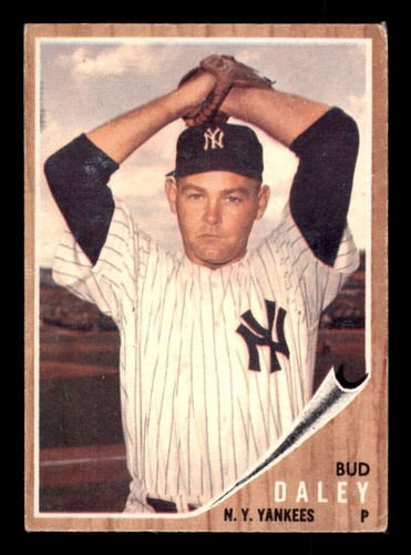 1962 Topps Baseball #376 Bud Daley VG *e1 | eBay