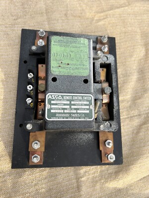 ASCO REMOTE CONTROL SWITCH 920 200A 600V 120V CONTROL VOLTAGE Cat# 9203 ...