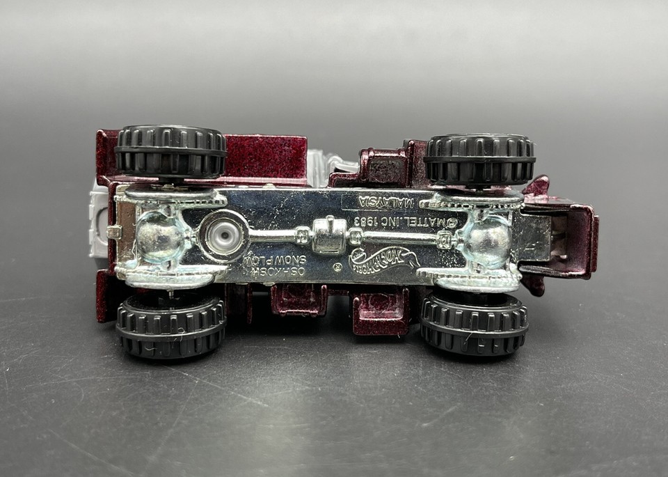 Hot Wheels 1983 Oshkosh Snowplow Fresno Feed Co Mattel Loose Car ...