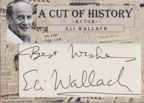 Eli Wallach authentic custom cut cert autograph auto card JSA COA | eBay