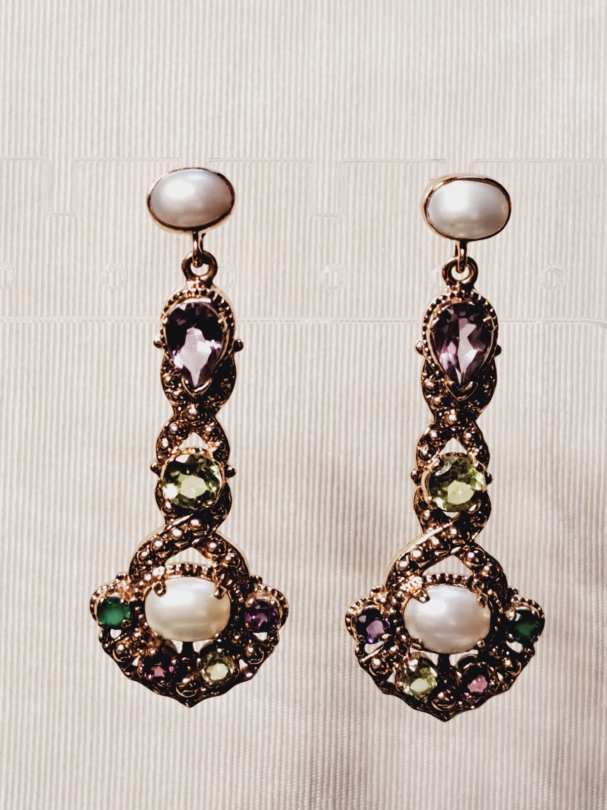 Nicky Butler Bronze Collection Multi Gemstone and Pea… - Gem