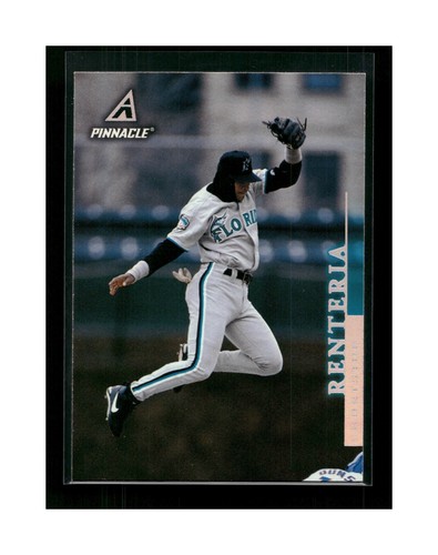 1998 Pinnacle Away Statistics Back Marlins Baseball Card #95 Edgar ...