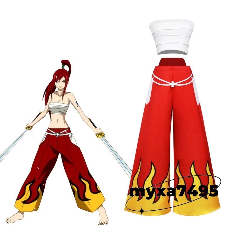Fairy Tail Erza Scarlet Cosplay Costumes Clothing Anime Halloween ...