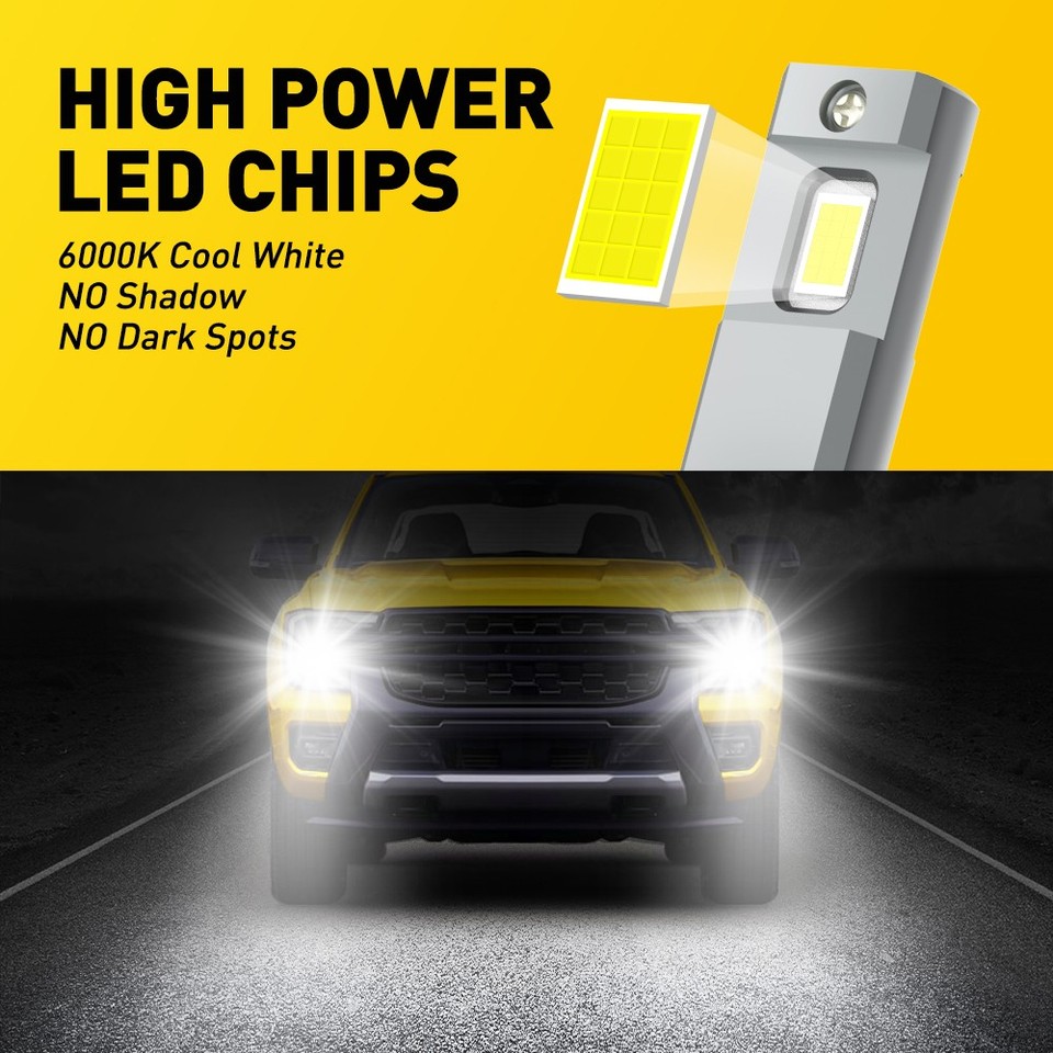 2/4/6X D3S D3R LED Headlight Bulbs Kit 180W 6000K White HID Conversion ...