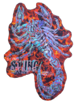 WCW Sting Sticker WCW Pro Wrestling Vinyl Decal 1998 Vintage Original ...
