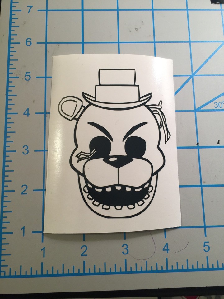 FREE SHIPPING!!!Five Nights At Freddy's Vinyl Decal Sticker Withered ...