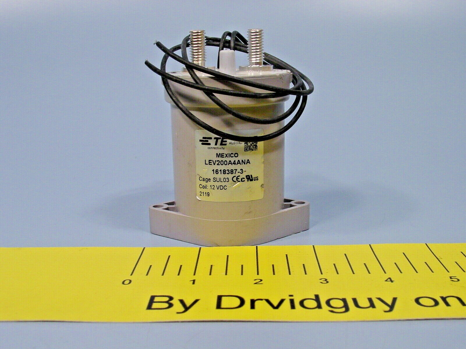 TE Connectivity 500A 12VDC (SPST-NO) General Purpose Relay LEV200A4ANA ...