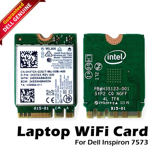Dell Latitude E7250 E7450 E5450 E5550 WiFi WLAN Dual Wireless Card ...