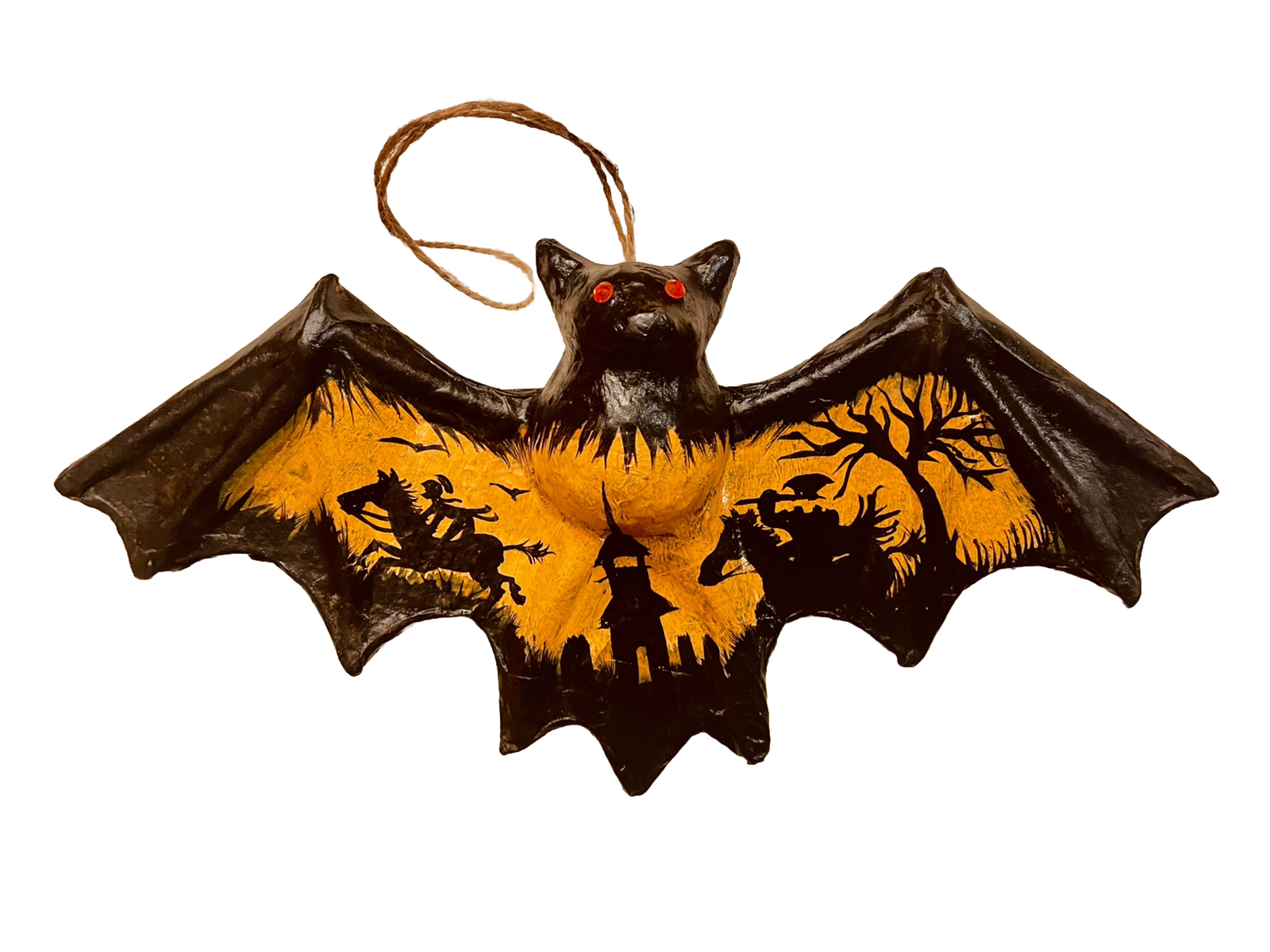 Sleepy Hollow Bat-Headless Horseman (Chase Scene) Hand Painted Ornament ...