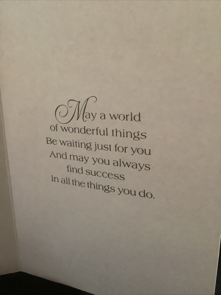 Vintage Graduation Greeting Card Unused+env | eBay