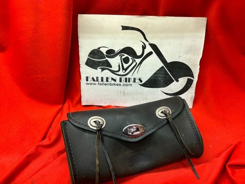 GENUINE HARLEY DAVIDSON LEATHER WINDSHIELD TOOL BAG POUCH BAR & SHIELD ...