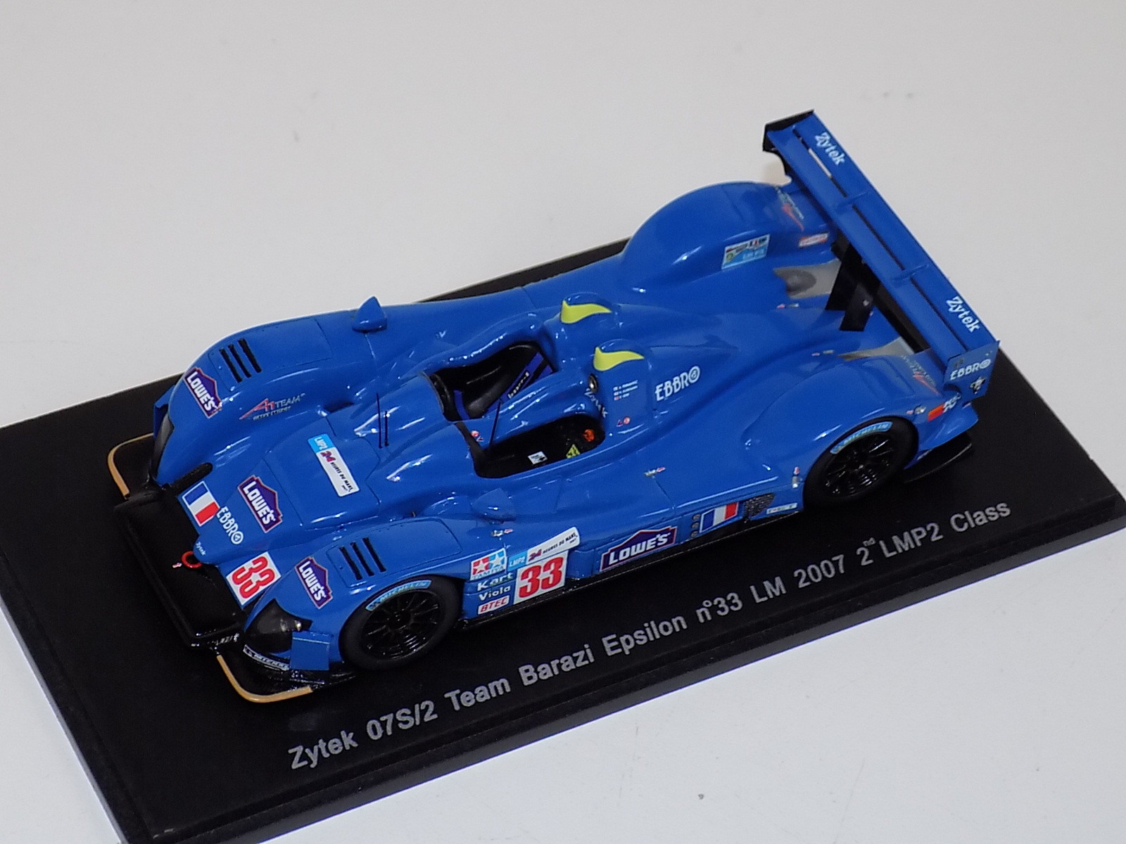 1/43 Spark Zytek 07S/2 Car #33. 2nd LMP2 24 Hours of LeMans 2007 S1423 ...