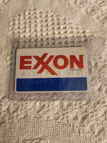 Vintage EXXON (ESSO) Expired/ Obsolete Credit Card 1984 | eBay