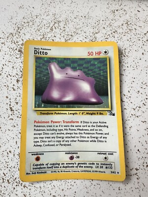 Pokémon TCG Ditto Fossil 3 3/62 Holographic | eBay