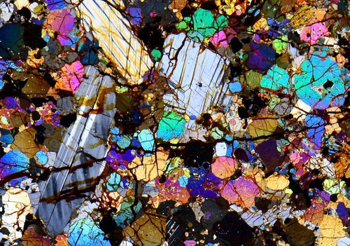 Meteorite RAFSA 005 - rare ANGRITE achondrite LAST ONE !! Thin Section ...