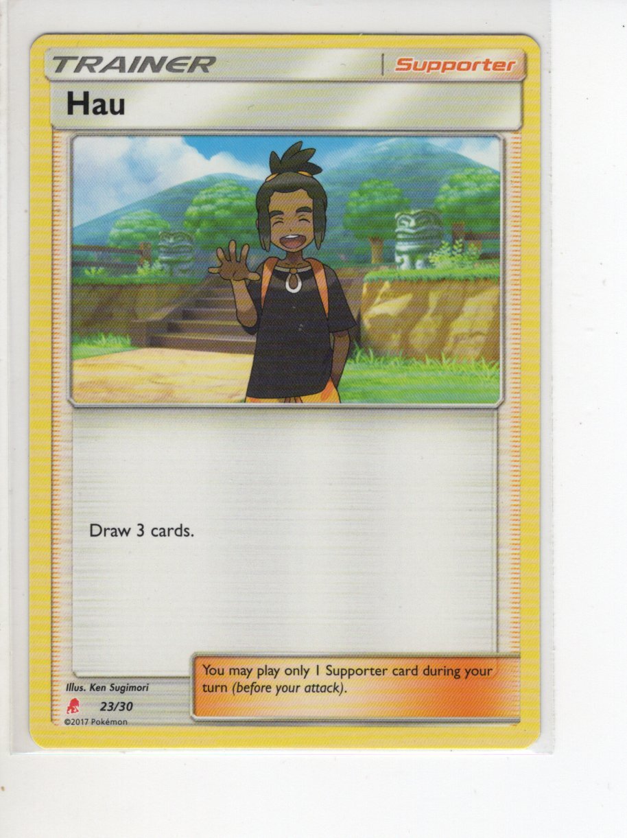 HAU TRAINER SUN & MOON SET POKEMON CARD 23/30 EX/NM | eBay