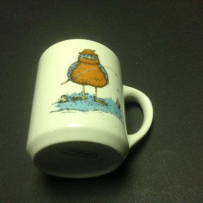 Bergquist Imports Old Bird Catching A Fish Coffee Mug | eBay