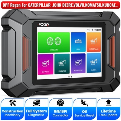 FCAR F804 OBD Heavy Equipment Diagnostic Tool DPF Regen Truck Scanner ...