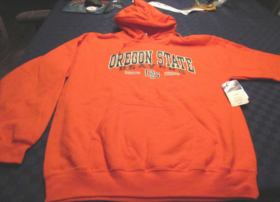 NEW Oregon State University Beavers HOODED SWEATSHIRT MENS orange ...