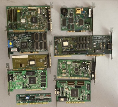 Lot Of (9) Misc Vintage Computers Cards - Untested - All Pulled From ...