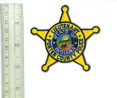 Porter County IN Indiana Police LIEUTENANT hat/vest patch - NEW! | eBay