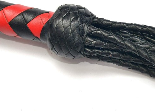 Real Cowhide Leather Floggers Cat-O-Nine Flower Tails Handmade Spanking ...