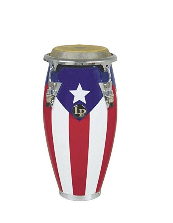 Latin Percussion MINI Conga 11”Tall With Puerto Rico Flag Design. | eBay