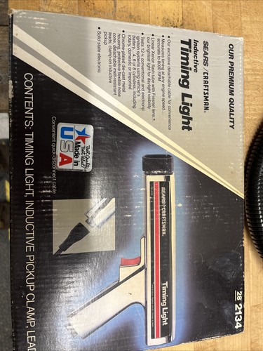 Vintage Sears Craftsman Inductive Timing Light Chrome Original Box ...
