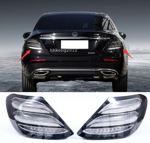 For mercedes E-class w213 Smoke Black LED Rear Lamps Taillights Dynamic ...