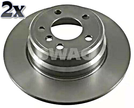 SWAG x2 pcs Brake Disc Rear For BMW X5 E53 00-06 34211164911 | eBay