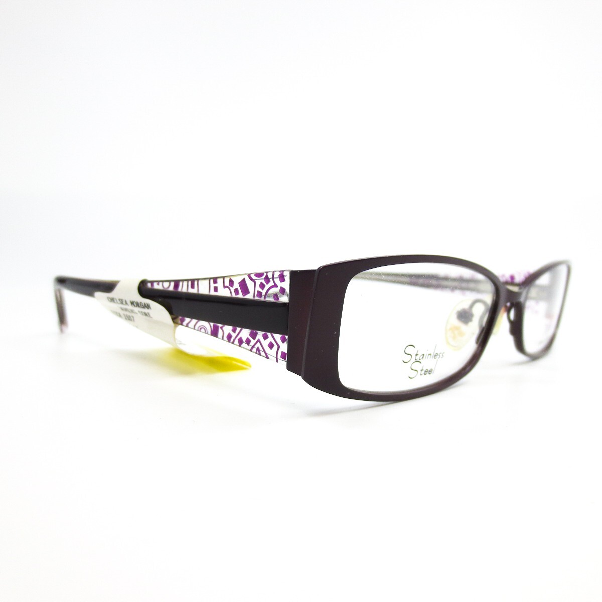 Chelsea Morgan CM 1010 PU Eyeglasses Frames Purple Rectangular 50-16 ...