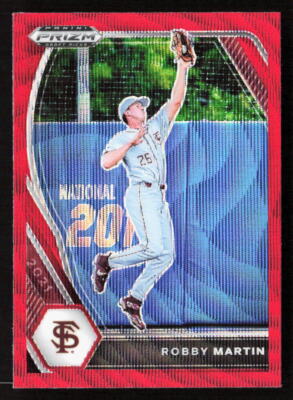 2021 Panini Prizm Draft Picks Robby Martin Red Wave #PDP198 Florida ...
