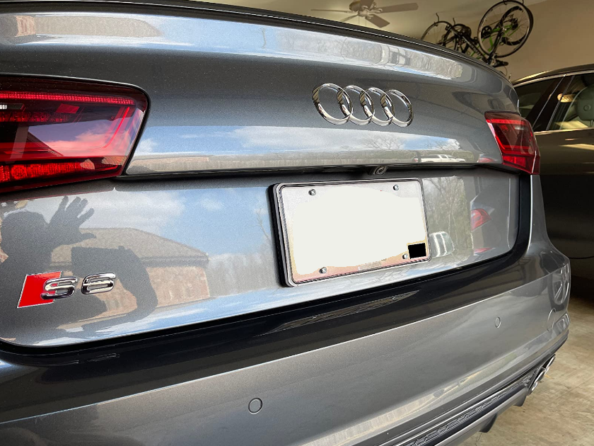 Rear License Plate Tag Holder Mounting Bracket for AUDI A6 S6 2012-2025 ...