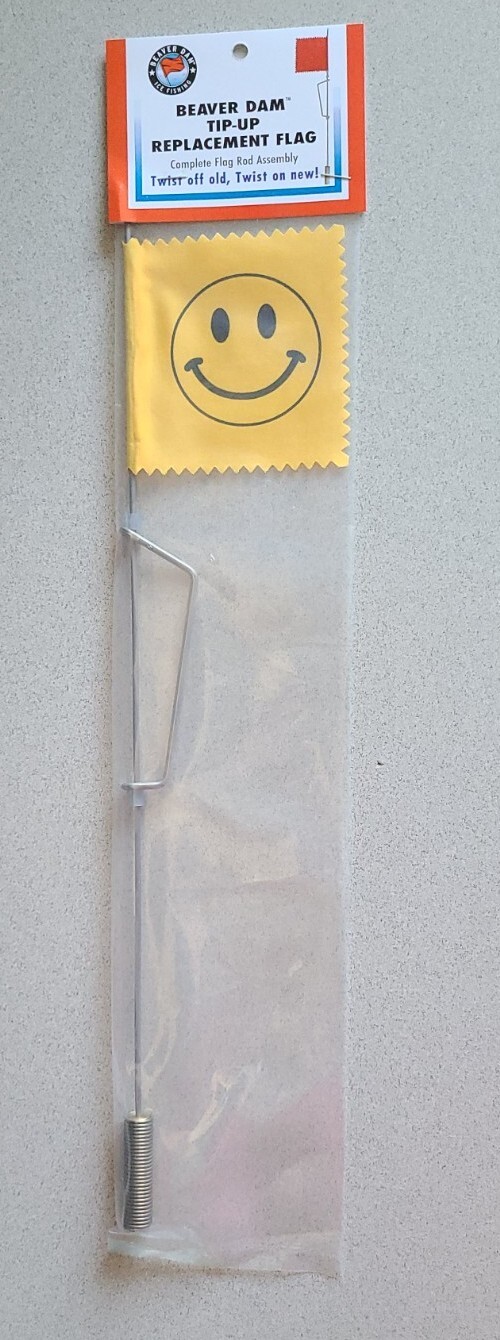 NEW BEAVER DAM SMILEY TIP-UP REPLACEMENT FLAG AND ROD ASSEMBLY - BD ...