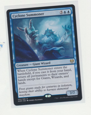 Magic the Gathering Kaldheim MTG Rare Cyclone Summoner | eBay
