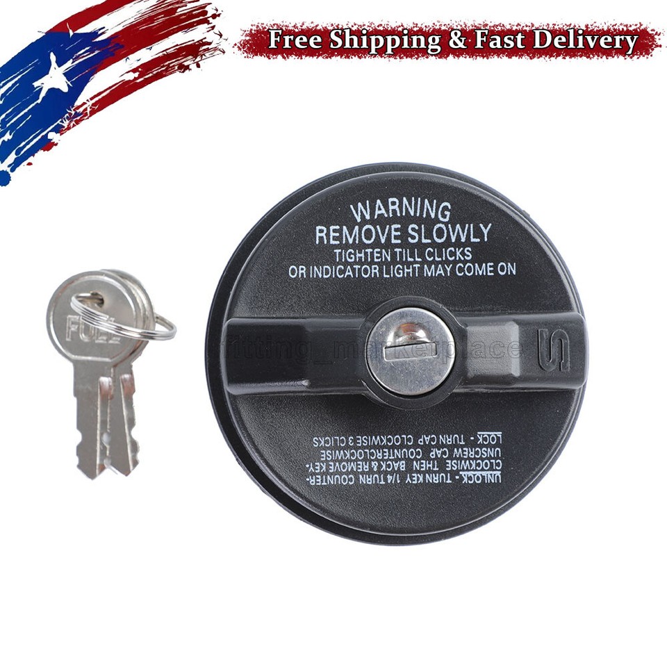 Locking Gas Fuel Tank Cap Cover With Keys 10504 for Toyota Chevrolet ...
