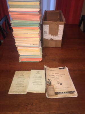 1974 Armed Forces Recipe Service & Index Cards US Army Navy Air Force ...