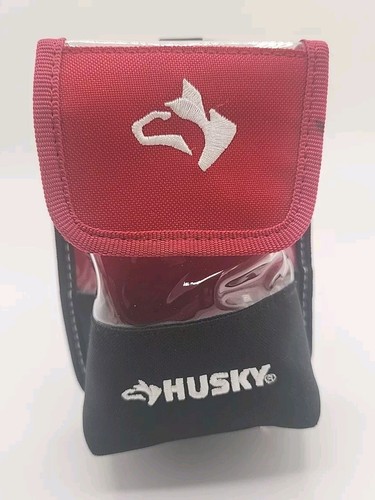 Husky Tool Belt Pouch 5" Clear Storage Pouch w/Flap Durable Denier ...