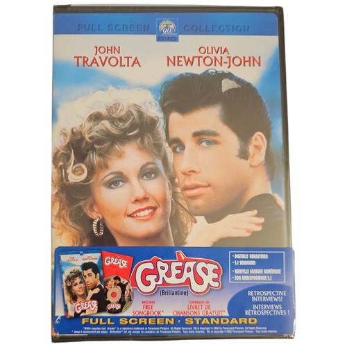 Grease DVD With Songbook Full Screen Sealed 97360264234| eBay