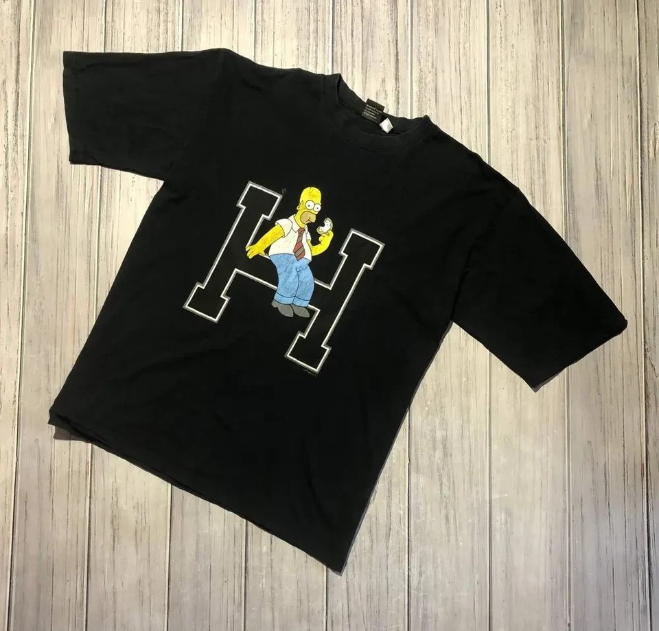Vintage The Simpson 2001 Homer T Shirt Men Size XL Black | eBay