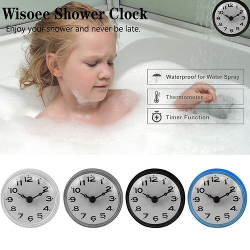 Easy To Use Shower Room Kitchen Clock Wall Clock Waterproof With ...