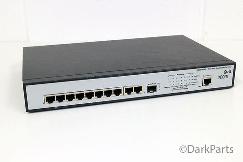 3Com 3CDSG10PWR OfficeConnect Managed 10-Port Gigabit PoE Switch | eBay