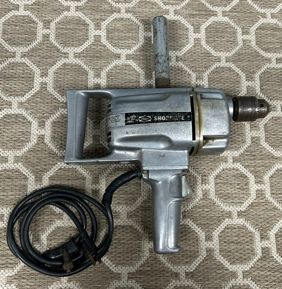 Vintage Shopmate Corded Drill 1/2” Industrial ELECTRIC DRILL 500RPM | eBay