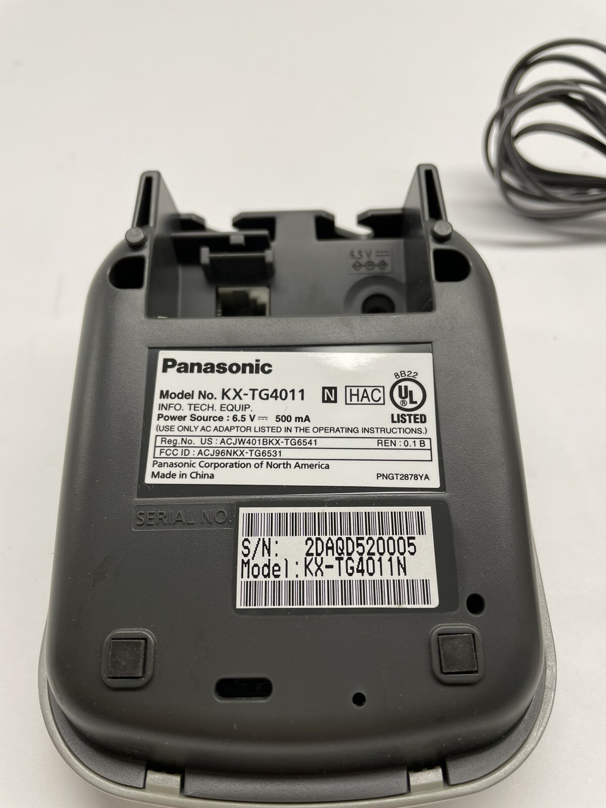 Panasonic KX-TG4011 Cordless Phone Charging Base & Power Supply | eBay