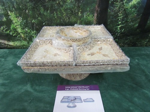 TEMPTATIONS OLD WORLD CONFETTI 6 PIECE SERVING SET DIP BOWLS | eBay