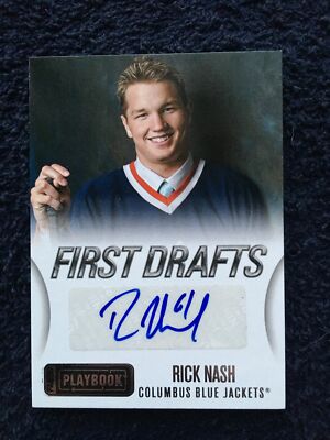 Rick Nash #FD-RN - 2013-14 Panini Playbook Hockey - First Drafts ...